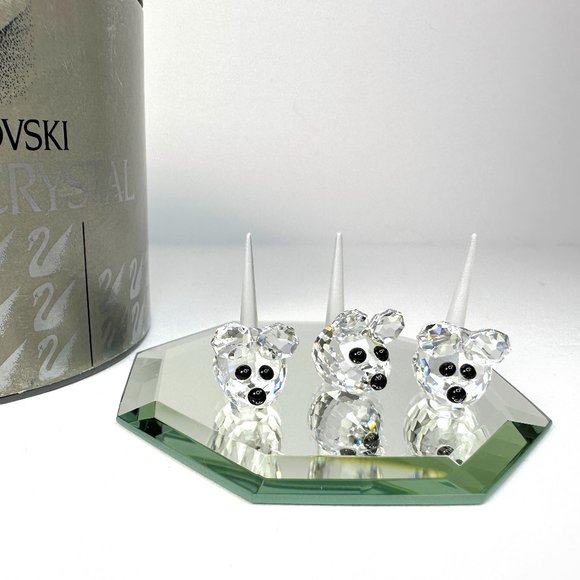 Swarovski | Art | Swarovski Crystal Set Of 3 Field Mice In A Summer ...